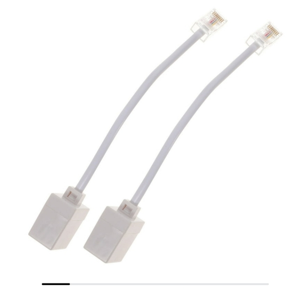 Other | 2 Pack Ethernet To Phone Line Rj45 Female To Rj11 Male Adapter ...
